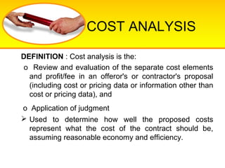 Cost analysis of project | PPT