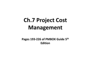 Project cost management | PDF