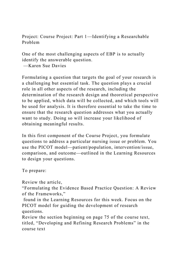 Project Course Project Part 1—Identifying a Researchable Problem.docx