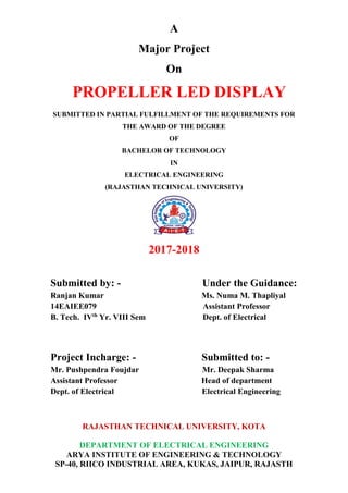 Cover Page Design For Project Reports