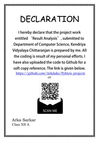 Computer Science Investigatory Project Class XII CBSE(Latest Syllabus ...