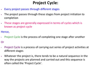 Project cycle | PPTX