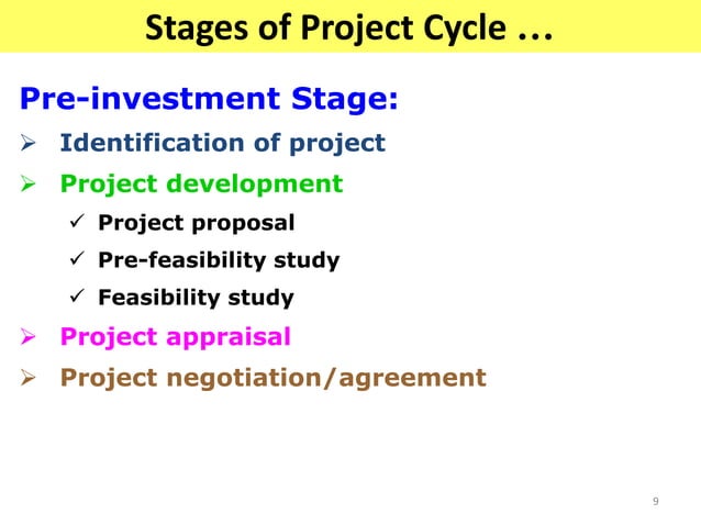 Project cycle | PPTX | Business | Business and Finance