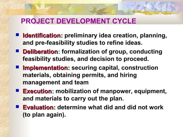 An Introduction to Project Cycle Management | PPT