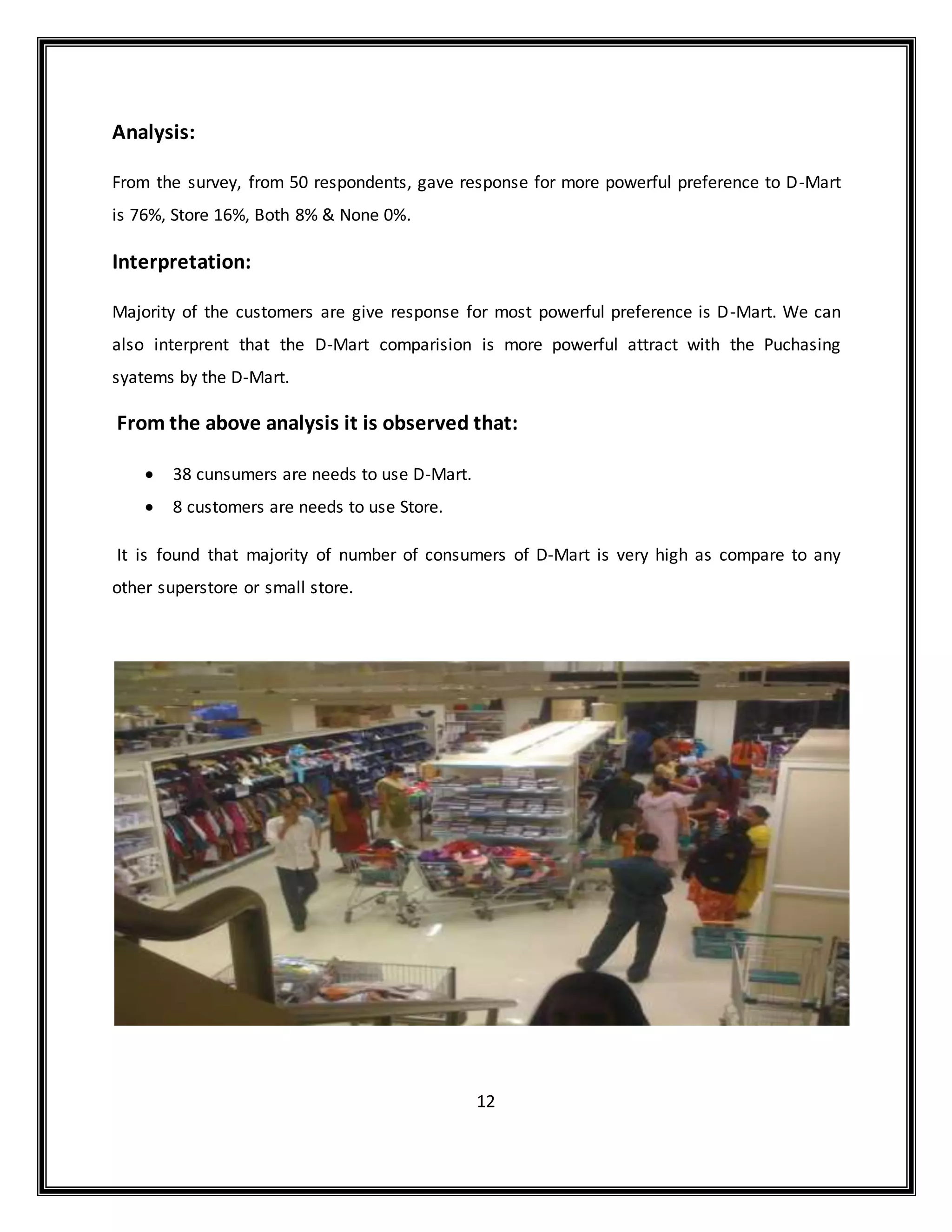 Project d mart | DOCX