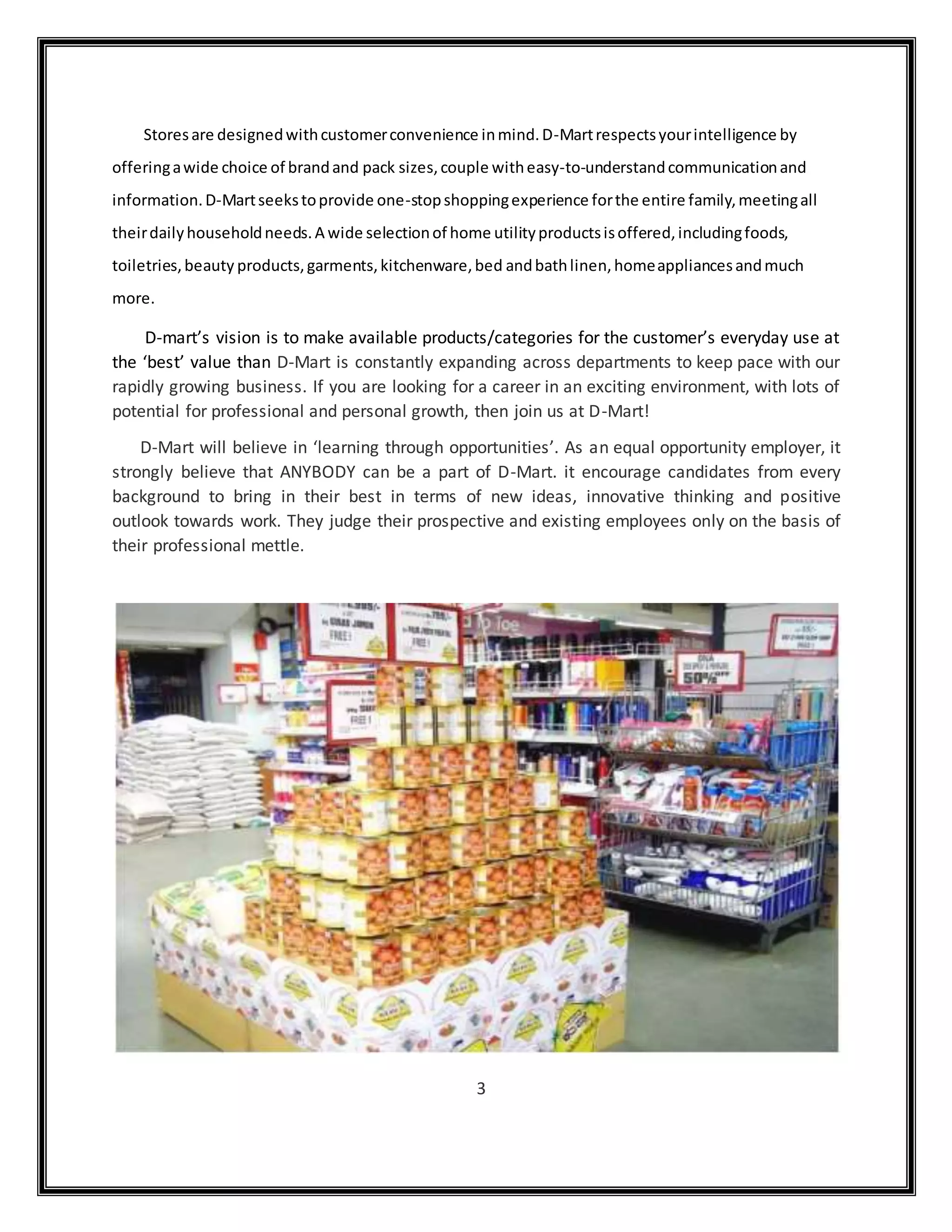 Project d mart | DOCX