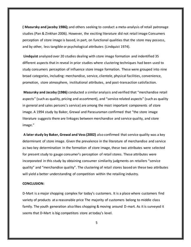 Project d mart | DOCX | Retail Industry | Industries