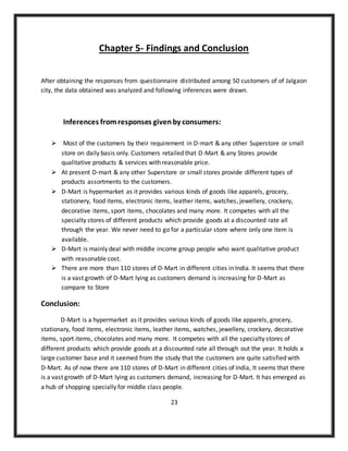 Project d mart | DOCX