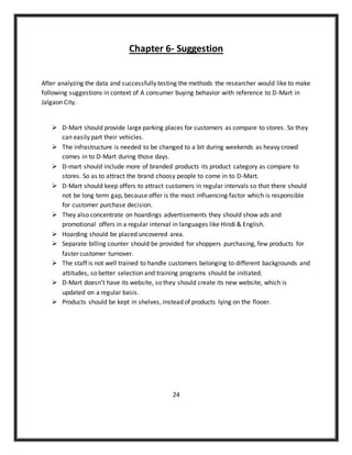 Project d mart | DOCX