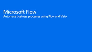 Project Summit Burlington Visio, Microsoft Excel, Power Bi, Flow | PDF