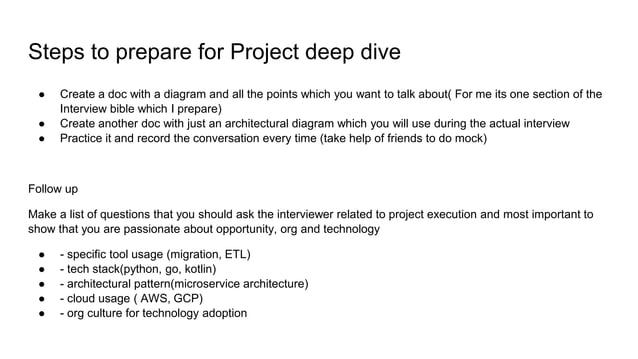 Project deep dive - Best practices.pptx | Computing | Technology & Computing