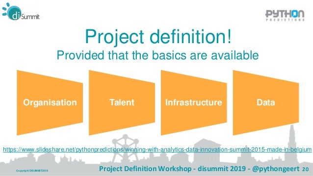 Project definition workshop #disummit 2019