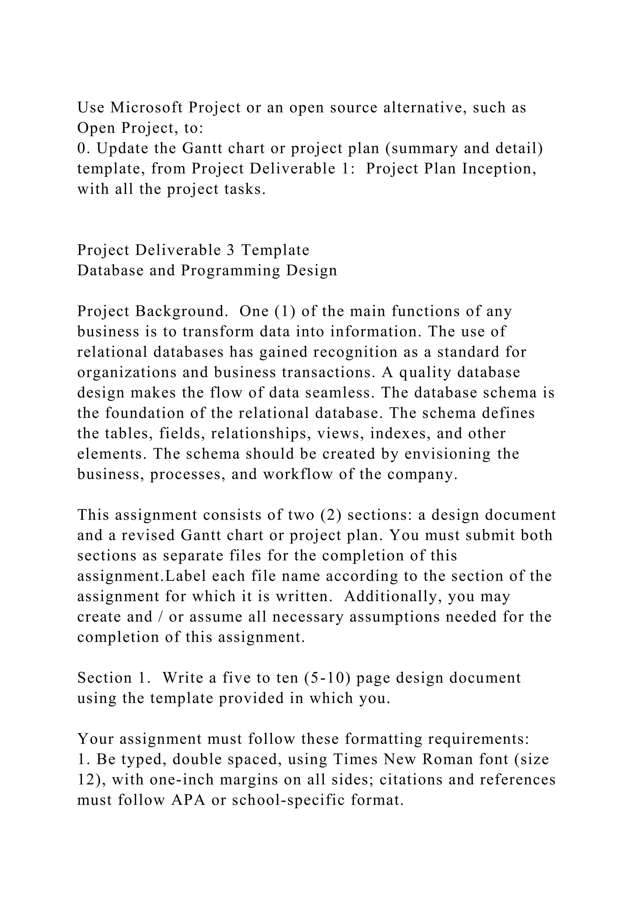Project Deliverable 1 TemplateProject Plan InceptionProject .docx