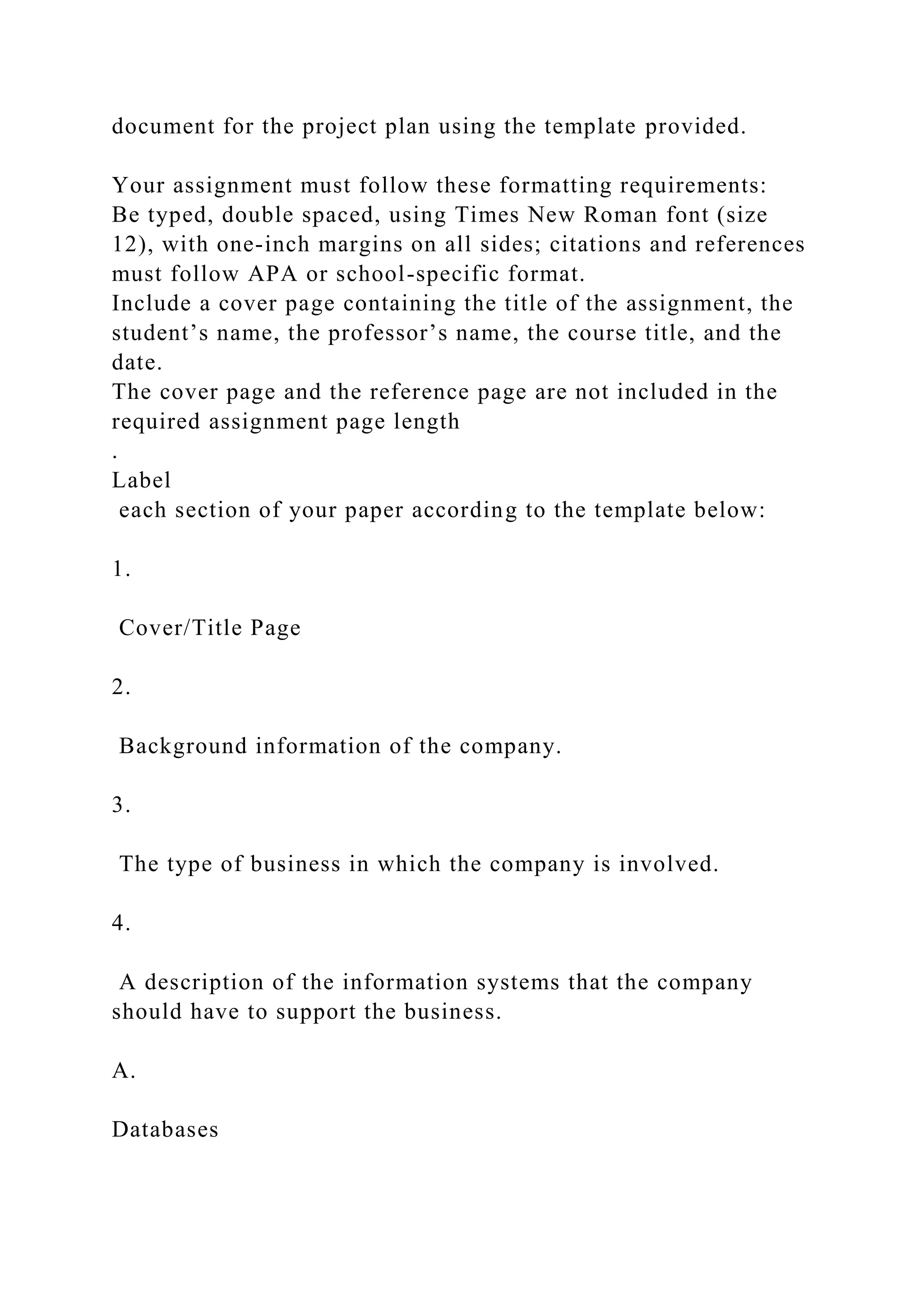 Project Deliverable 1 TemplateProject Plan InceptionProject Ba.docx