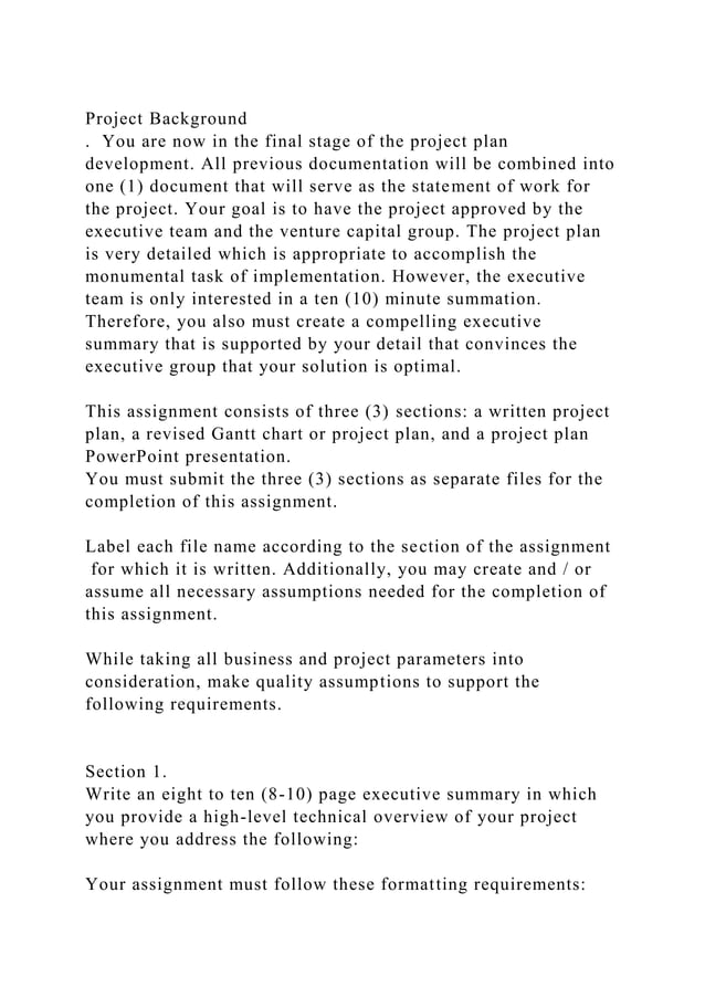 Project Deliverable 1 TemplateProject Plan InceptionProject Ba.docx