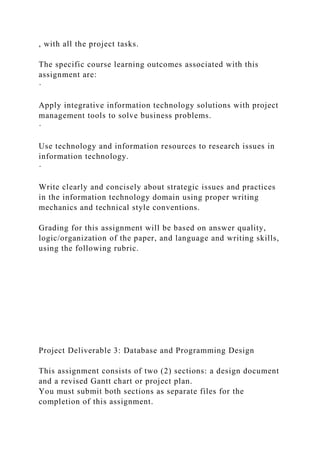 Project Deliverable 2 Business RequirementsThis assignment co.docx