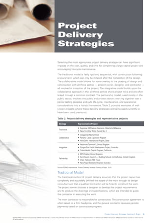 Project delivery strategy | PDF
