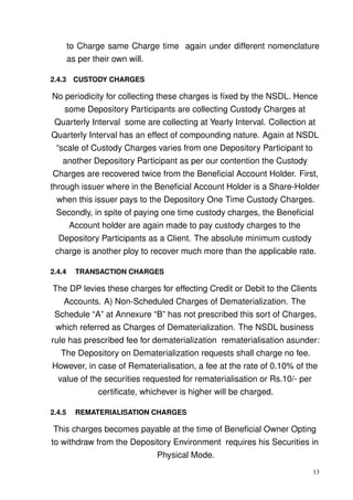 Dematerialisation In India | PDF