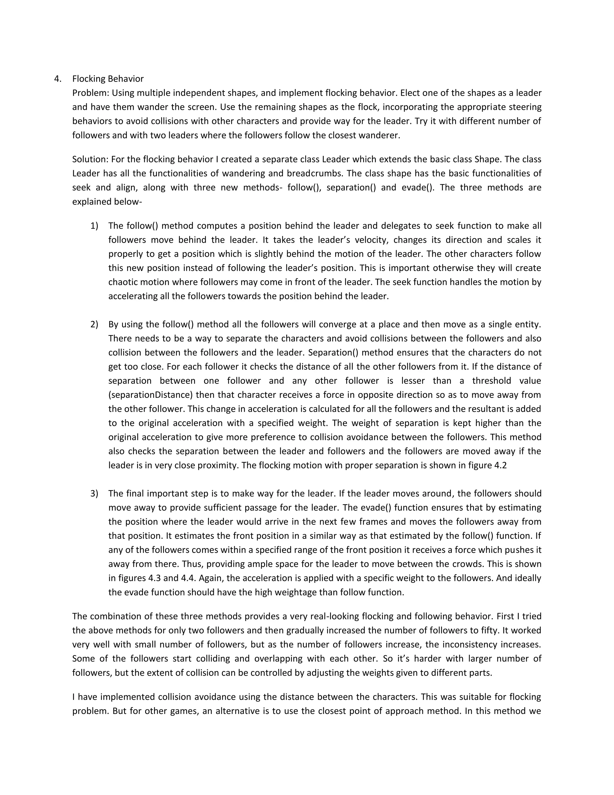 AI in Games- Steering, Wander and Flocking behavior | PDF | Computer ...