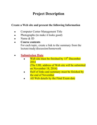 Project description | PDF