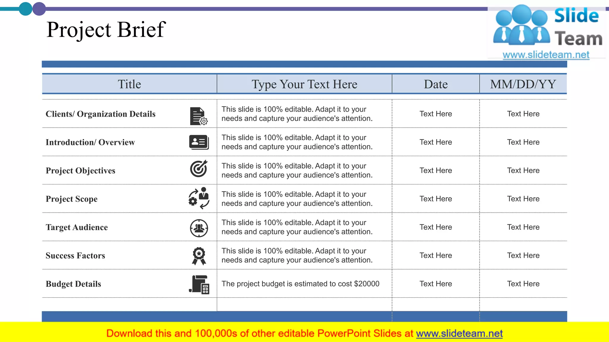 Project Description PowerPoint Presentation Slides | PPT