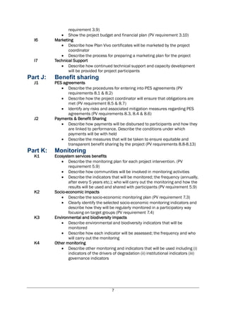 Project design document template for plan vivo projects | PDF