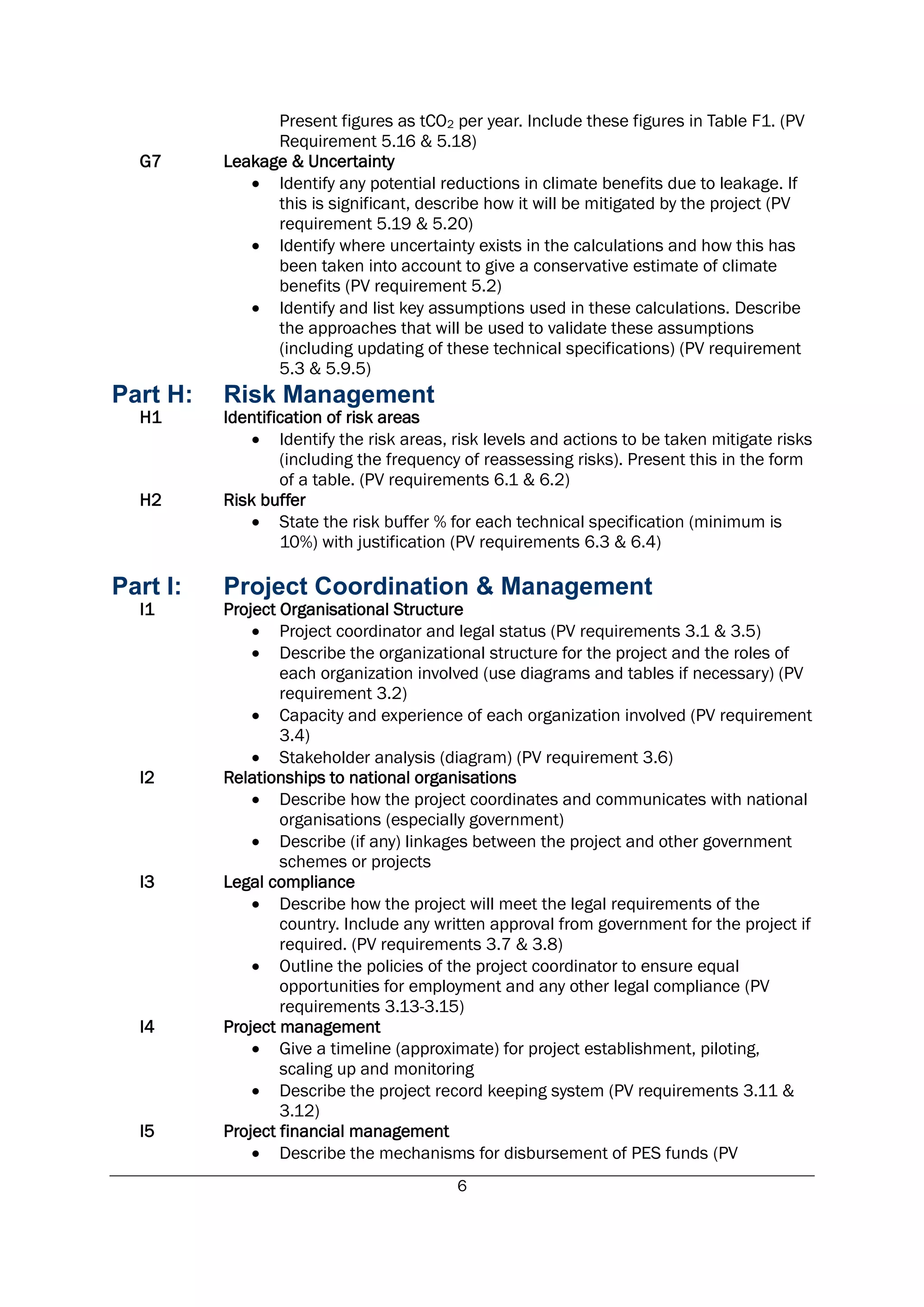 Project Design Document Template for Plan Vivo Projects | PDF