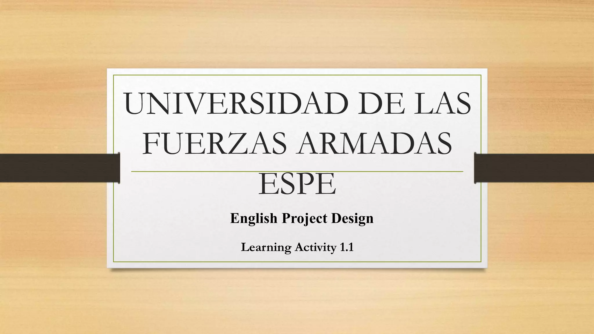 Project desing | PPT