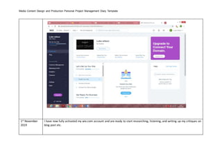 Project diary | DOCX