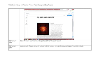 Project diary | DOCX