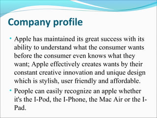 strategic management of apple inc. | PPT
