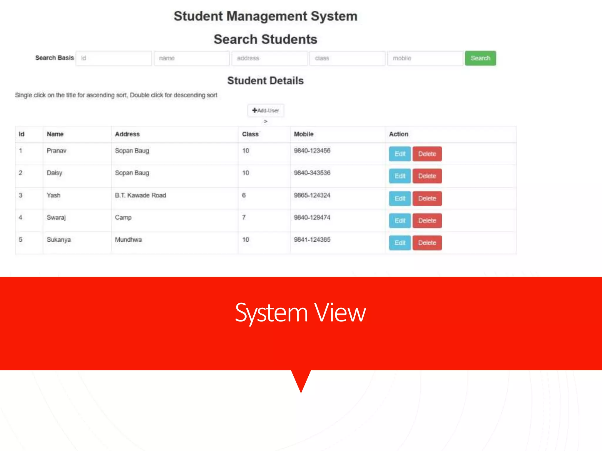 Project Documentation Student Management System format.pptx