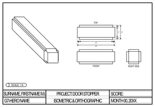Project Door Stopper for Grade 7 Civil Technology | PPTX