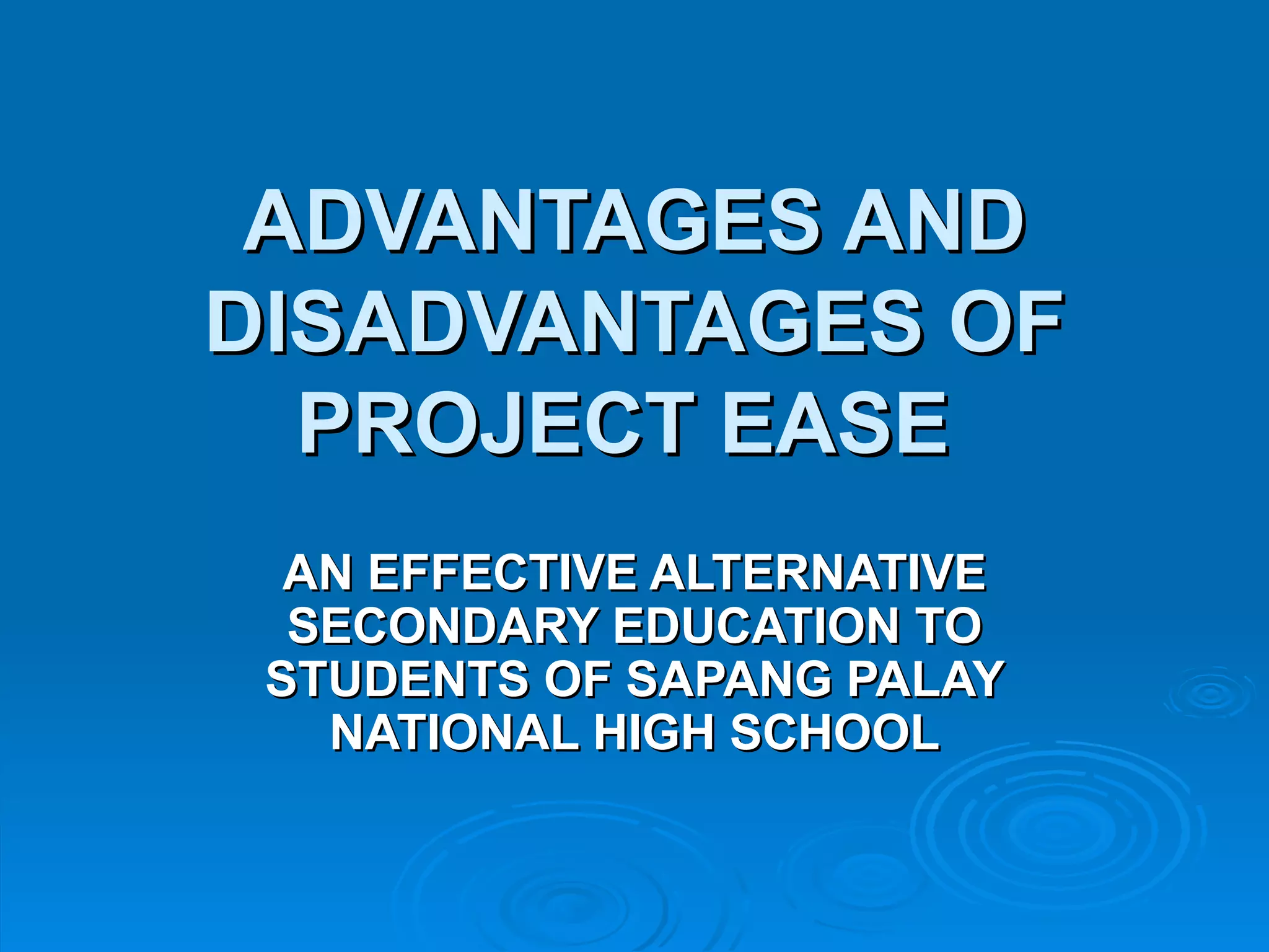 Project ease power point | PPT
