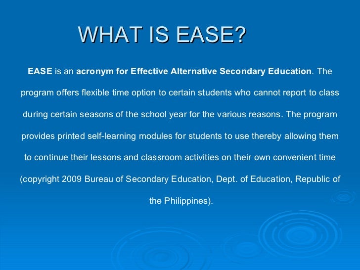 Project ease power point