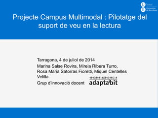 Projecte campus multimodal | PPTX