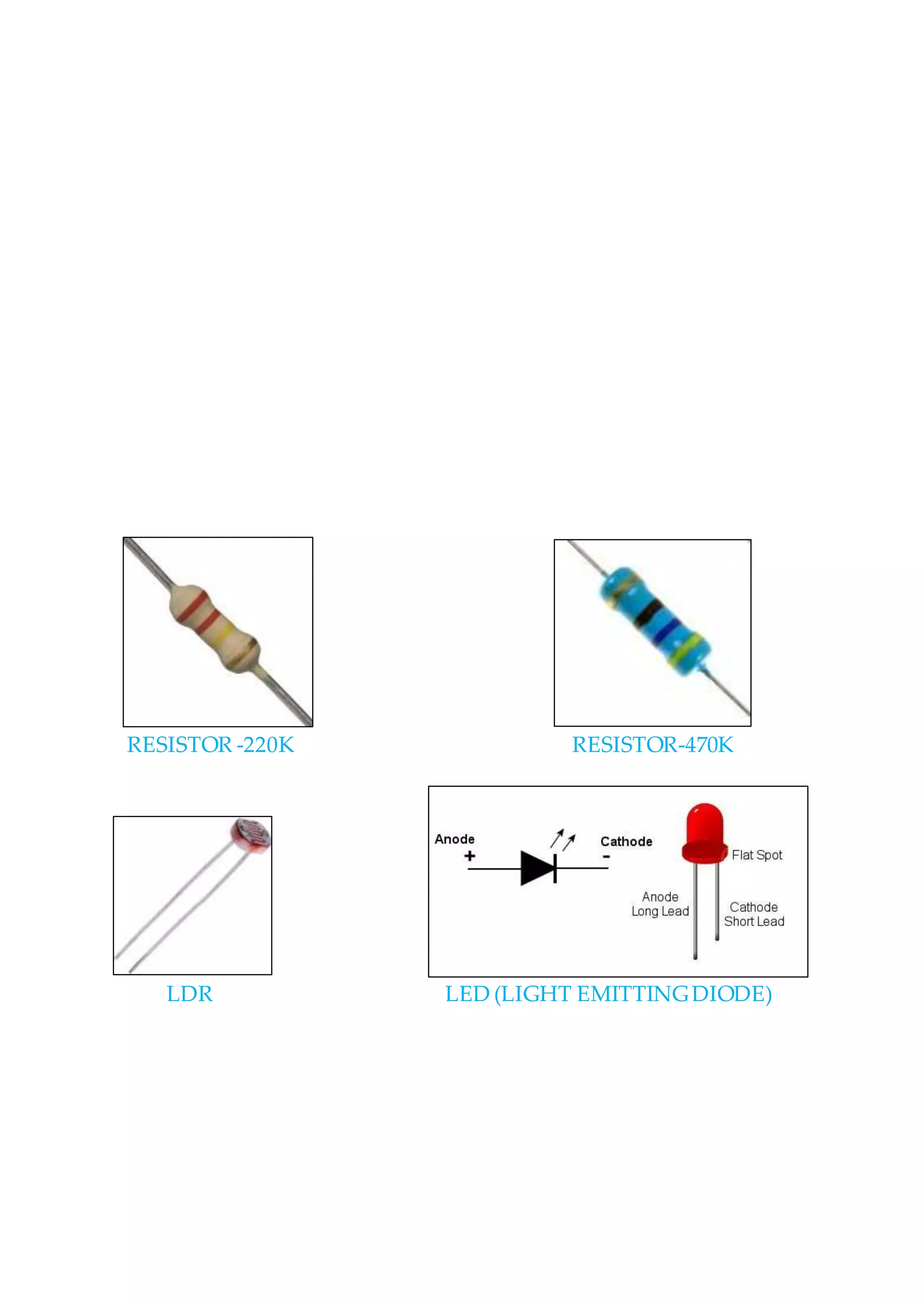 Automatic street light using LDR and Transistor | DOCX