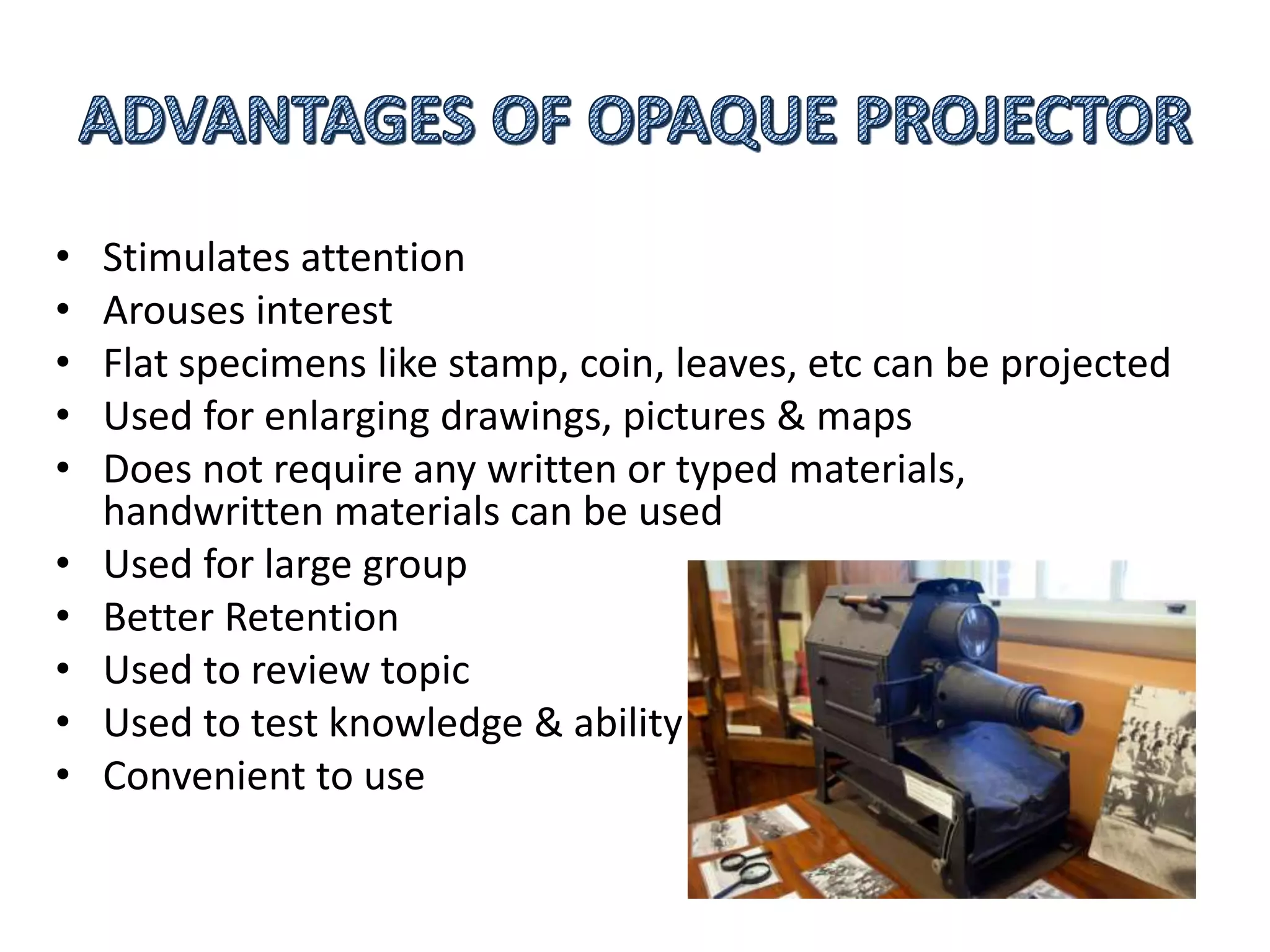 Projected Aids - AV Aids | PPTX