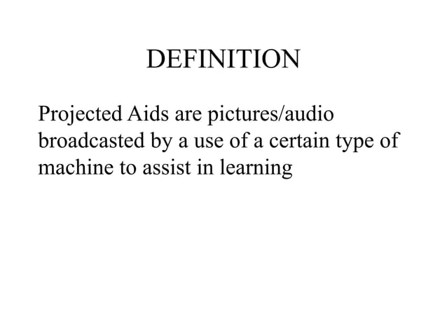 projected Aids.ppt