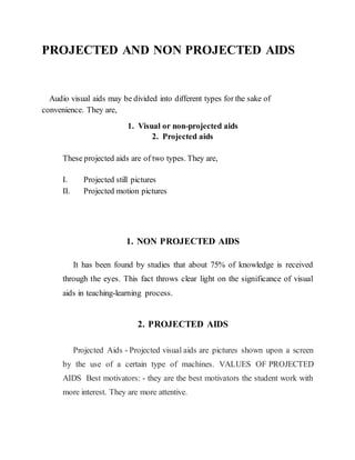 Projected and non projected aids.docx