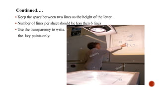 Projected audio and visual aids | PPT