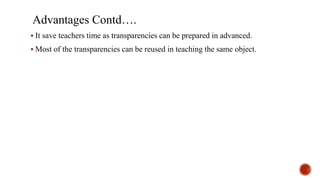 Projected audio and visual aids | PPT