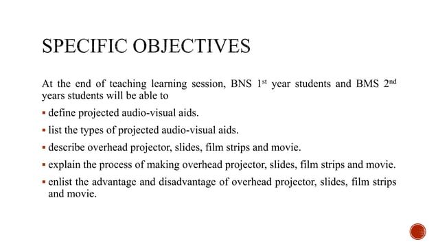 Projected audio and visual aids | PPTX | Cameras and Camcorders ...