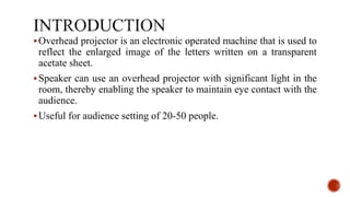 Projected audio and visual aids | PPT