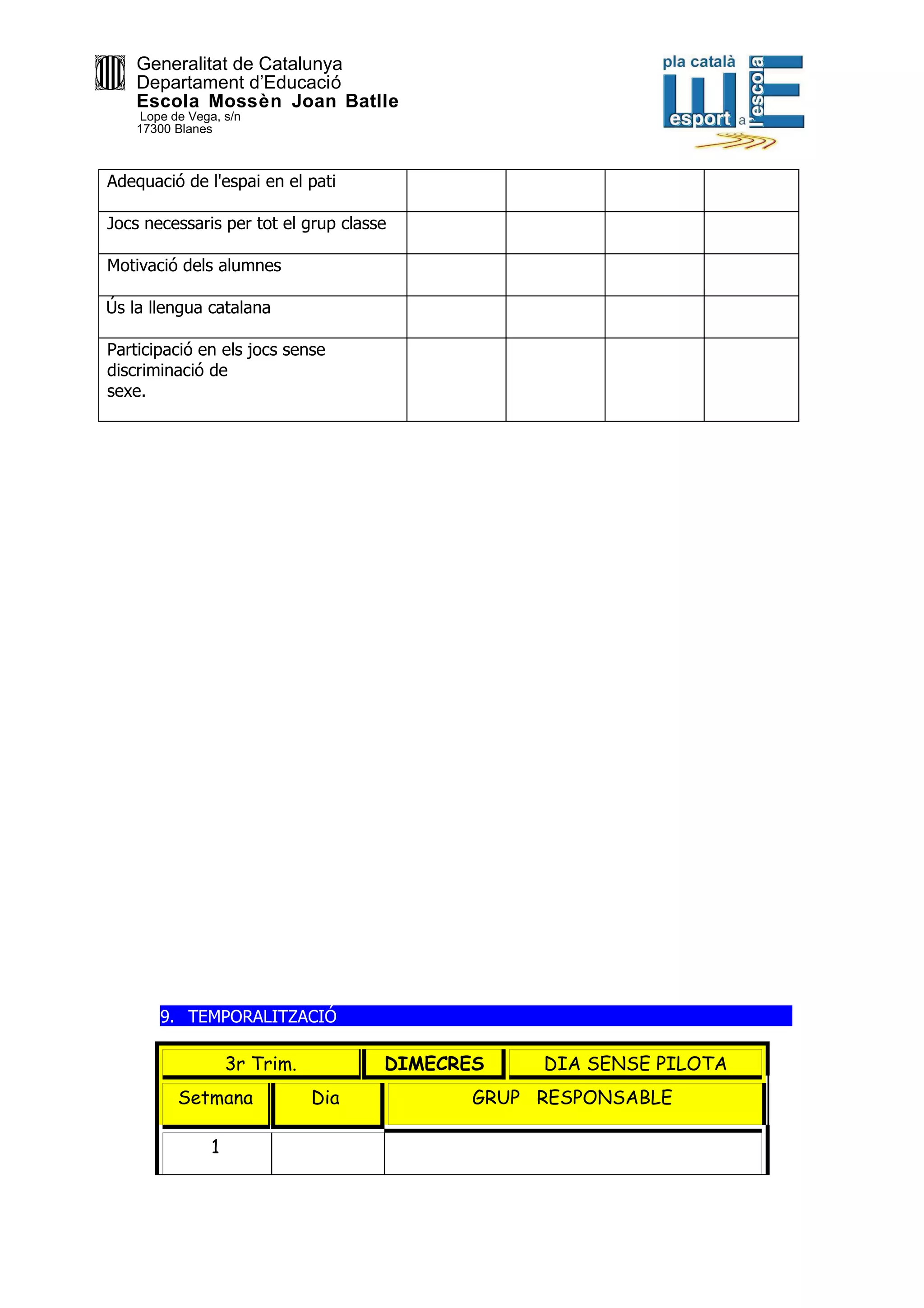 Projecte del pati | DOC