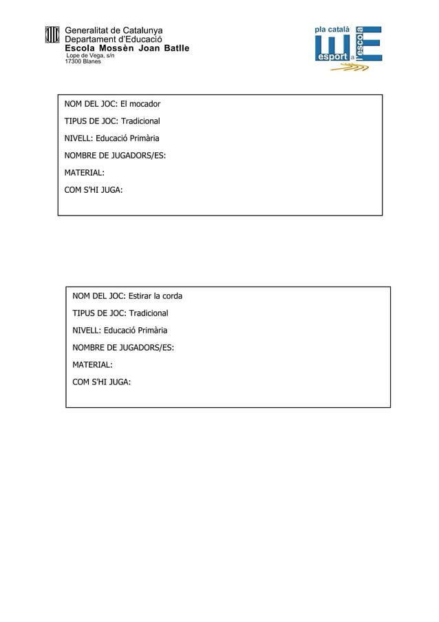 Projecte del pati | DOC