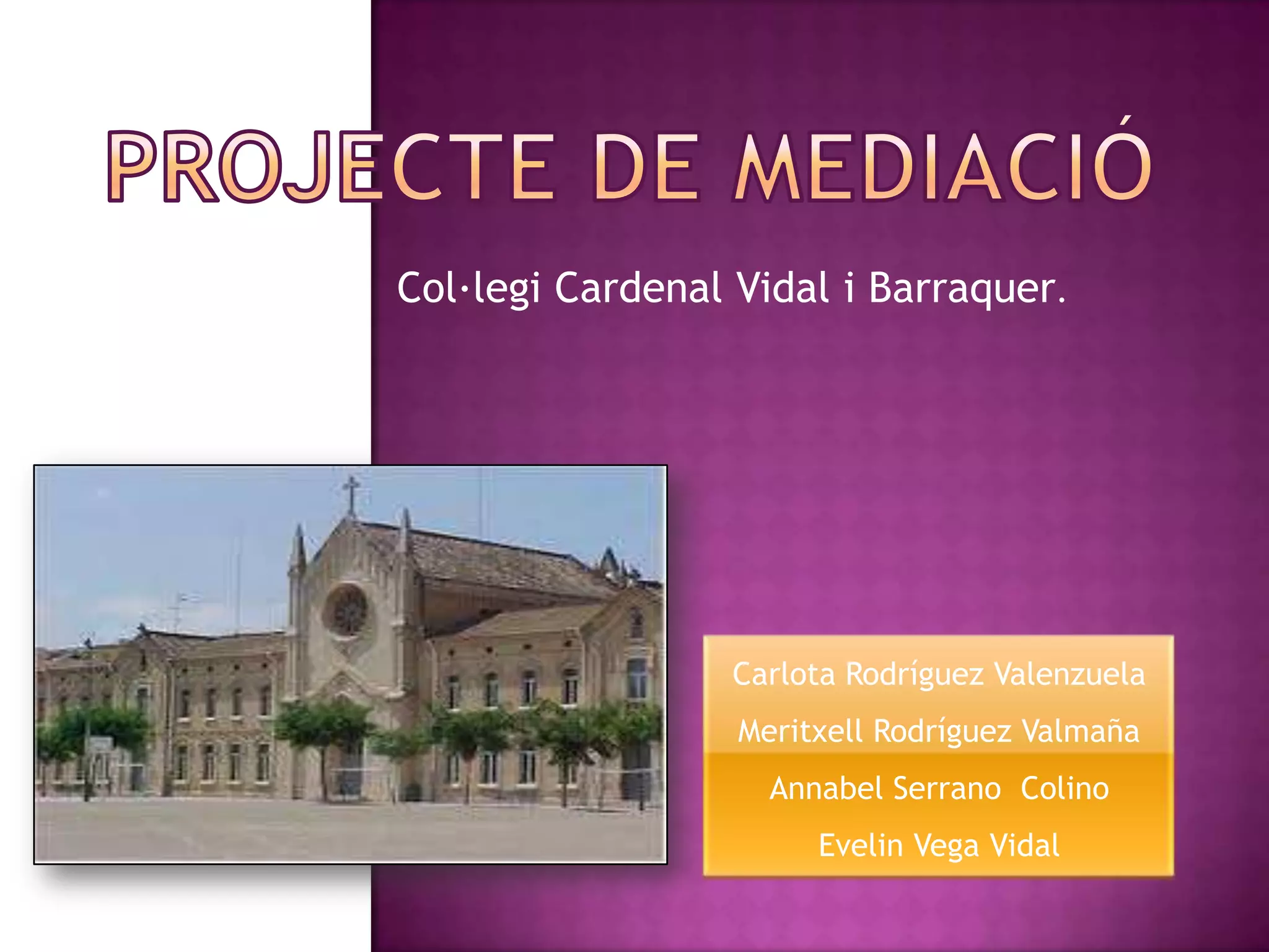 Projecte de mediació | PPTX