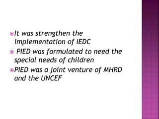 Projected integrated education for the disabled | PPTX