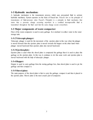 Design and Fabrication of waste compactor System | DOCX