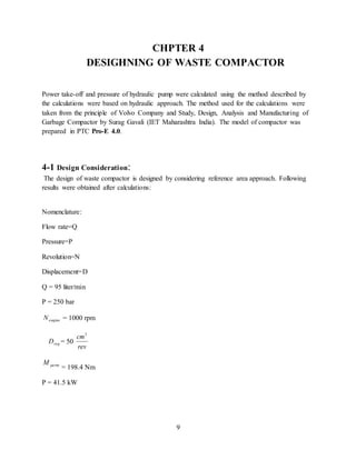 Design and Fabrication of waste compactor System | DOCX